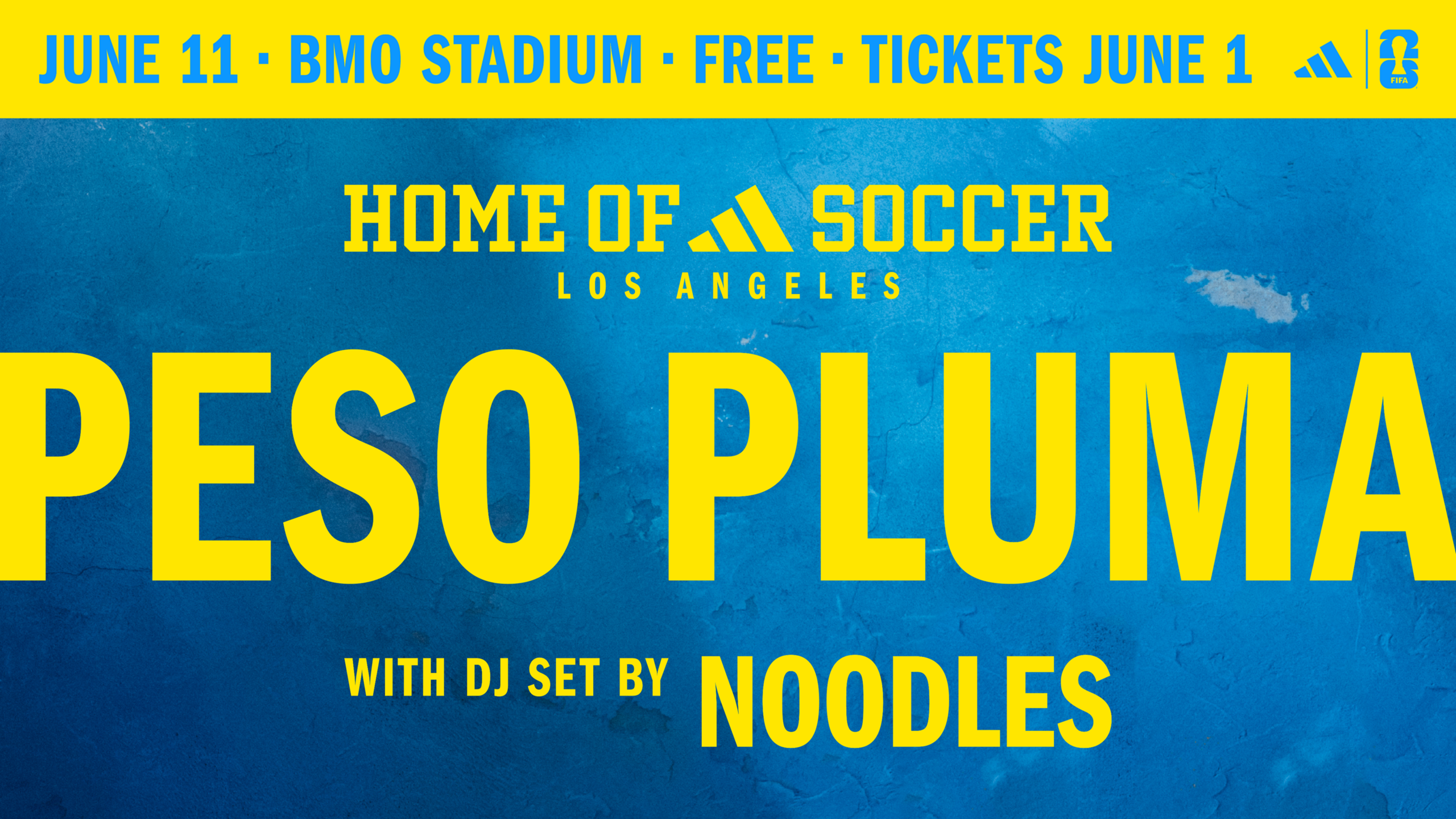 Peso Pluma at the adidas Home of Soccer - BMO Stadium